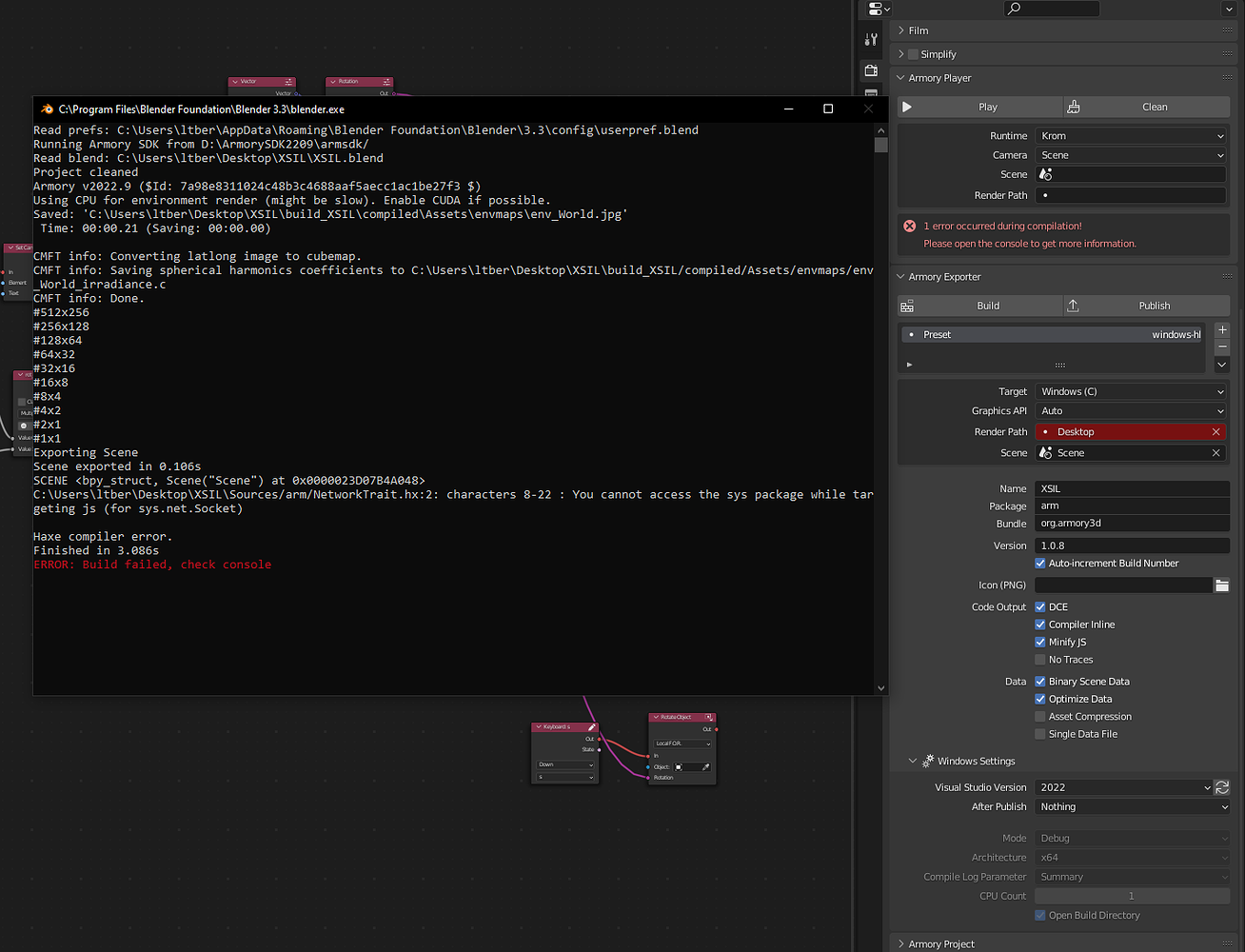 Change Haxe/Kha Compile Target to C++? - Haxe - Armory 3D