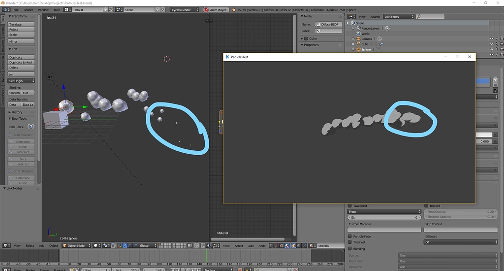 Particle size over time - General - Armory 3D