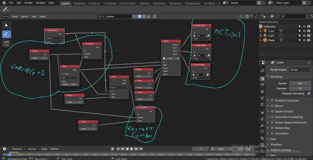 Possible combo system with same key? - Logic Nodes - Armory 3D
