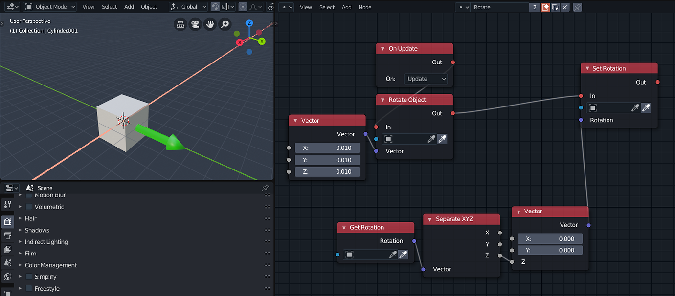 Set Rotation showing limited range - Logic Nodes - Armory 3D